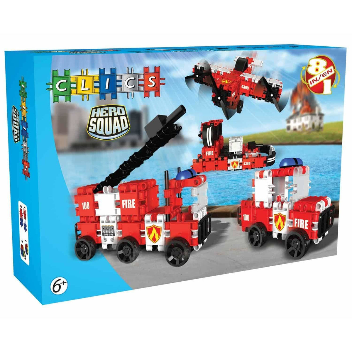 Hero Squad FIRE Brigade Box 8-In-1 – Playmags Australia